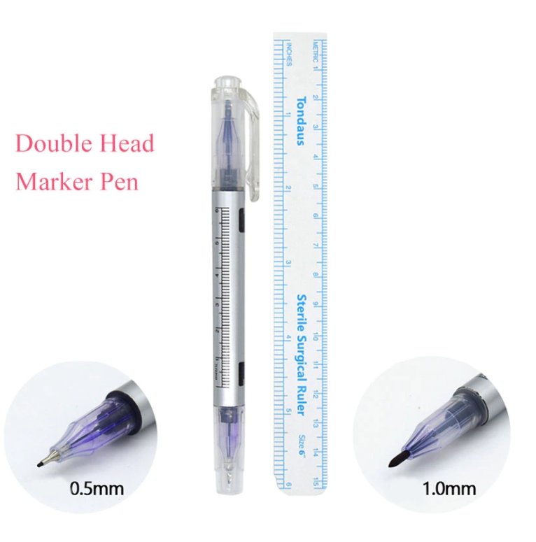 Double Ended Surgical Marker and Flexi-Ruler Combo Pack